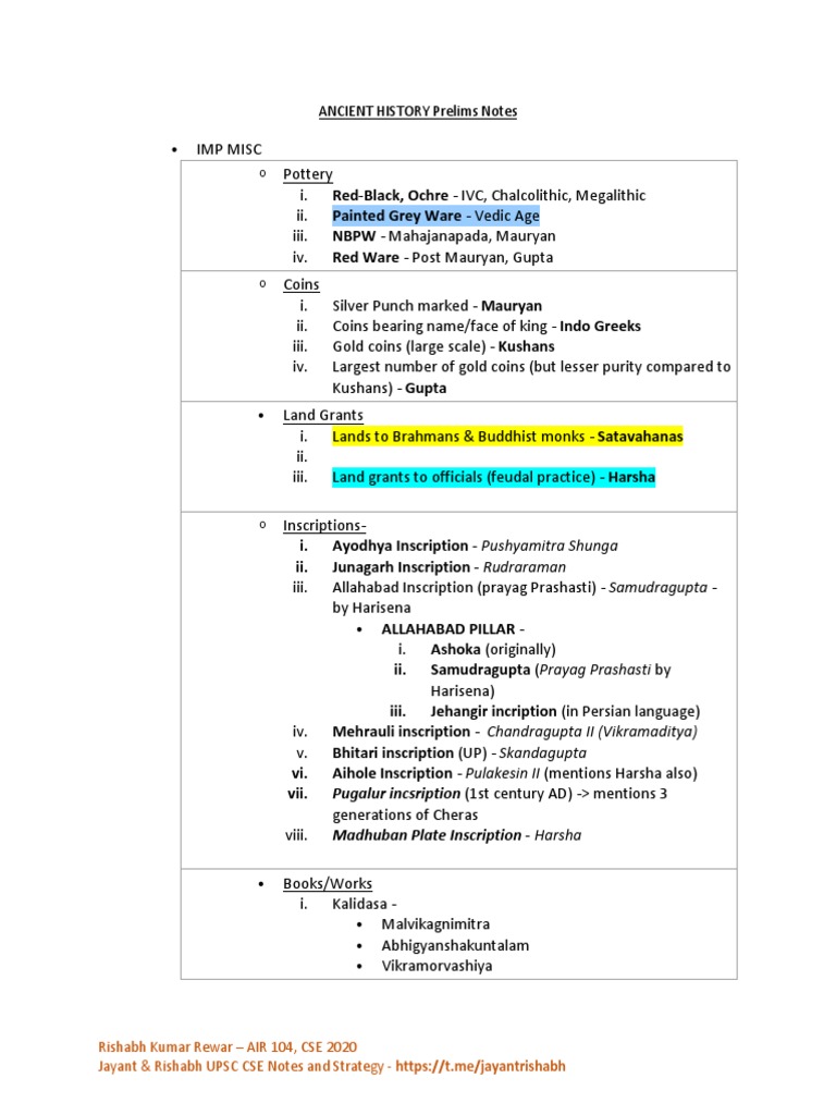 ANCIENT HISTORY Prelims Notes: Pugalur Incsription (1st Century AD ...