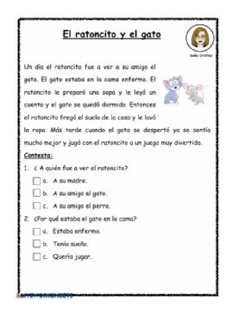 El Ratoncito y El Gato | PDF