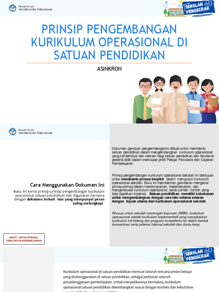 Prinsip Penyusunan Kurikulum Operasional Di Satuan Pendidikan | PDF | Seni | Pengembangan Diri