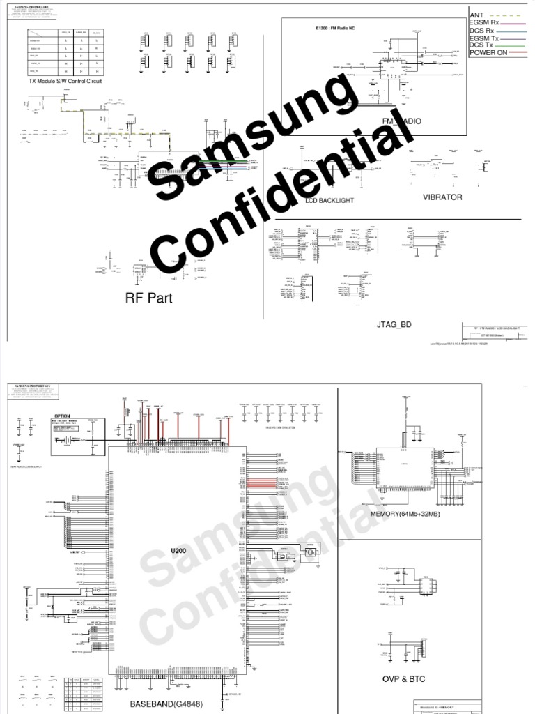 Samsung GT-E1200 Schematic Overview | PDF | Airship