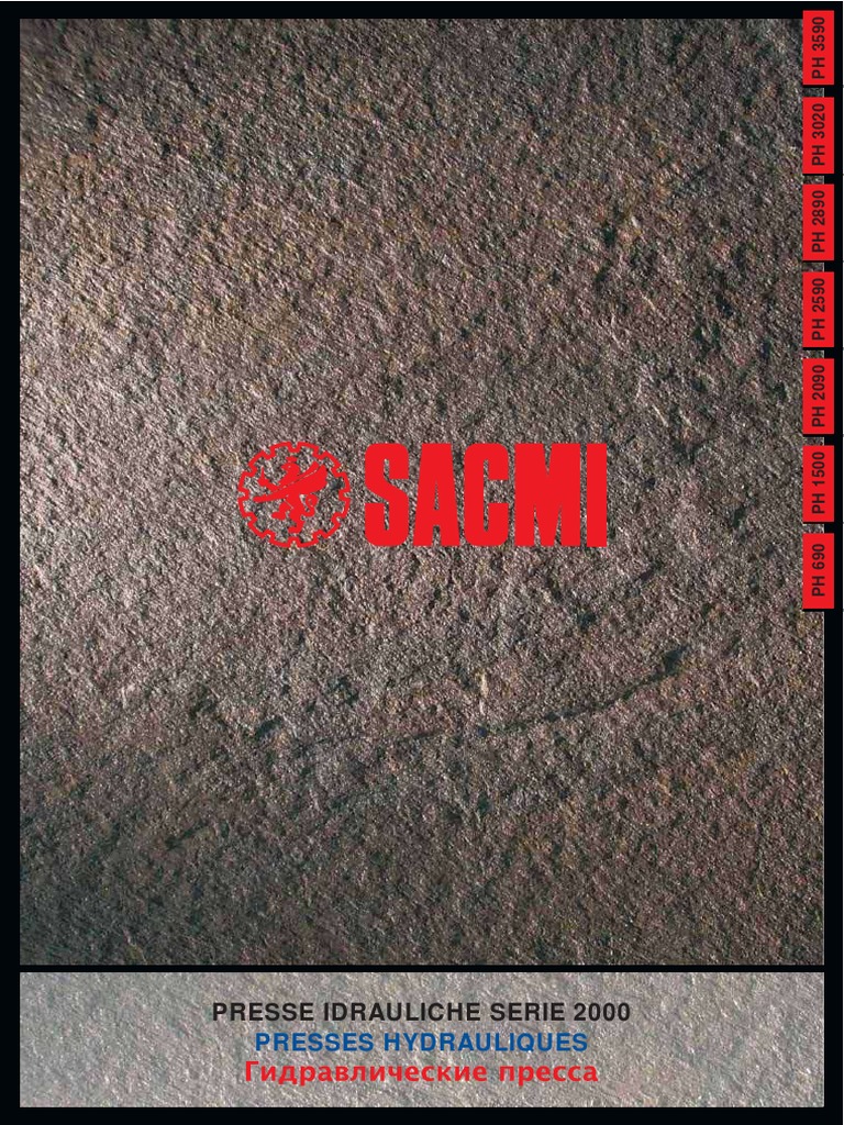 Sacmi Serie 2000 | PDF | Pompe | Ingénierie mécanique