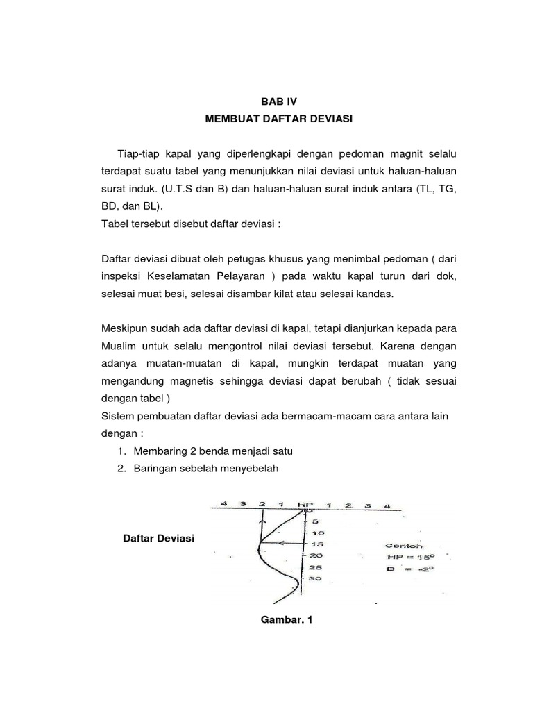 Bab Iv Membuat Daftar Deviasi | PDF