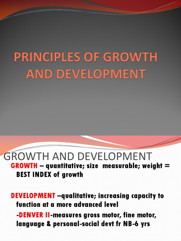 19 Principles of Growth and Development | PDF | Id | Cognition