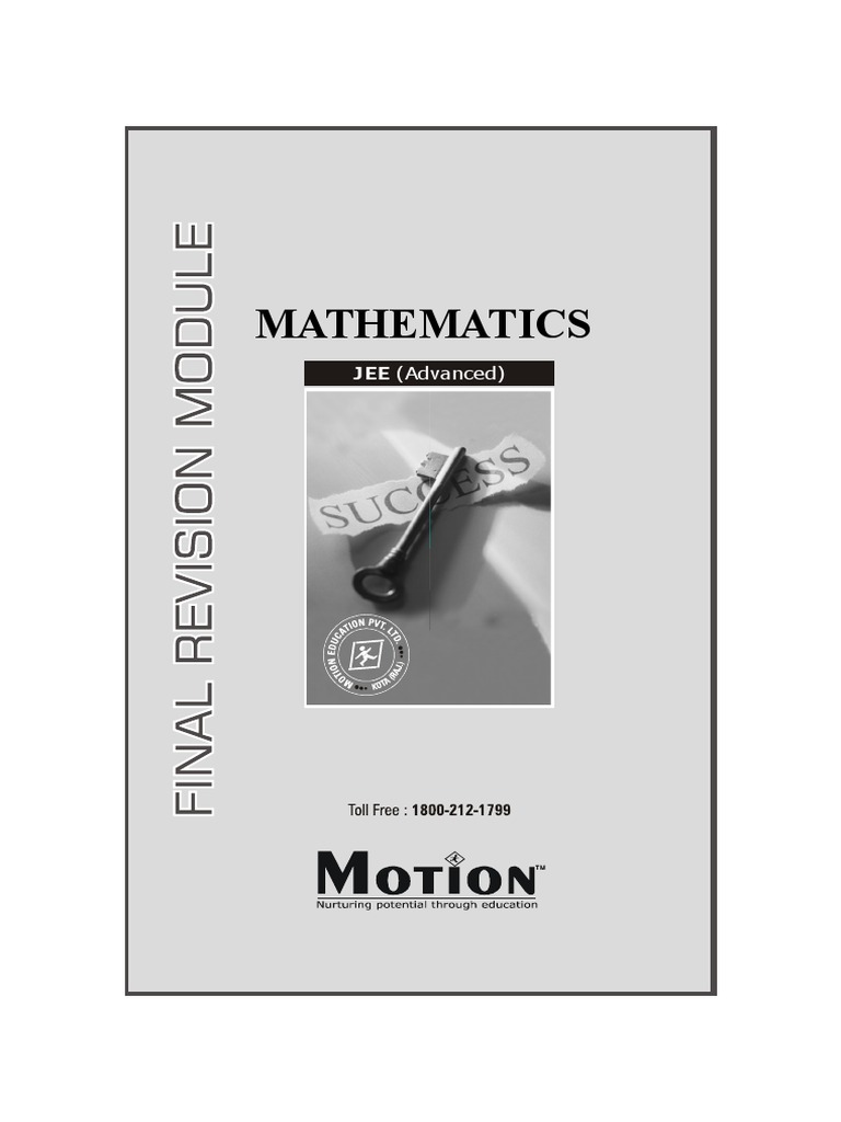 Motion Handbook Maths JEE 2021 | PDF | Function (Mathematics) | Matrix ...