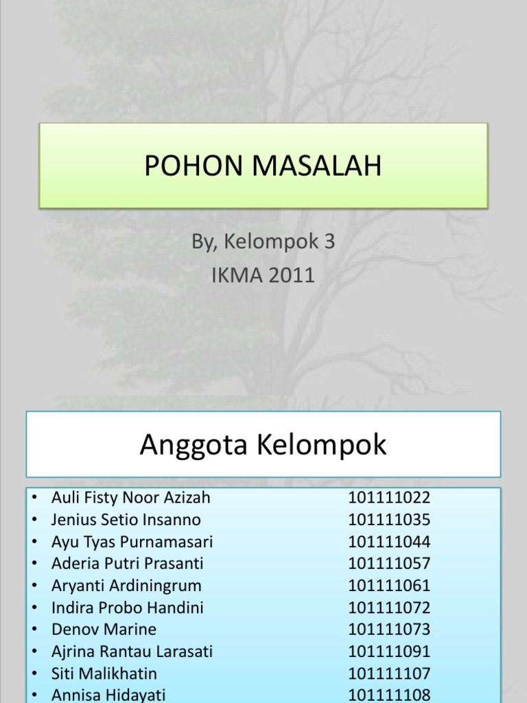 Analisis Pohon Masalah dan Solusi | PDF