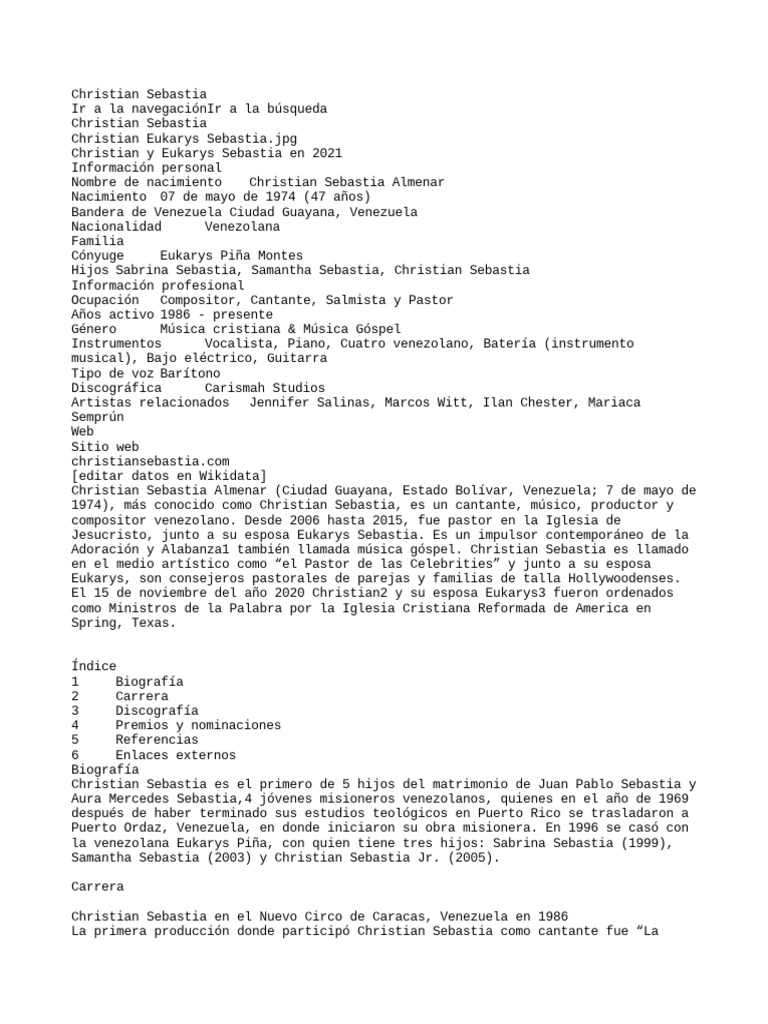 Christian Sebastia | PDF