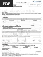 Zerodha Account Modification Form | PDF