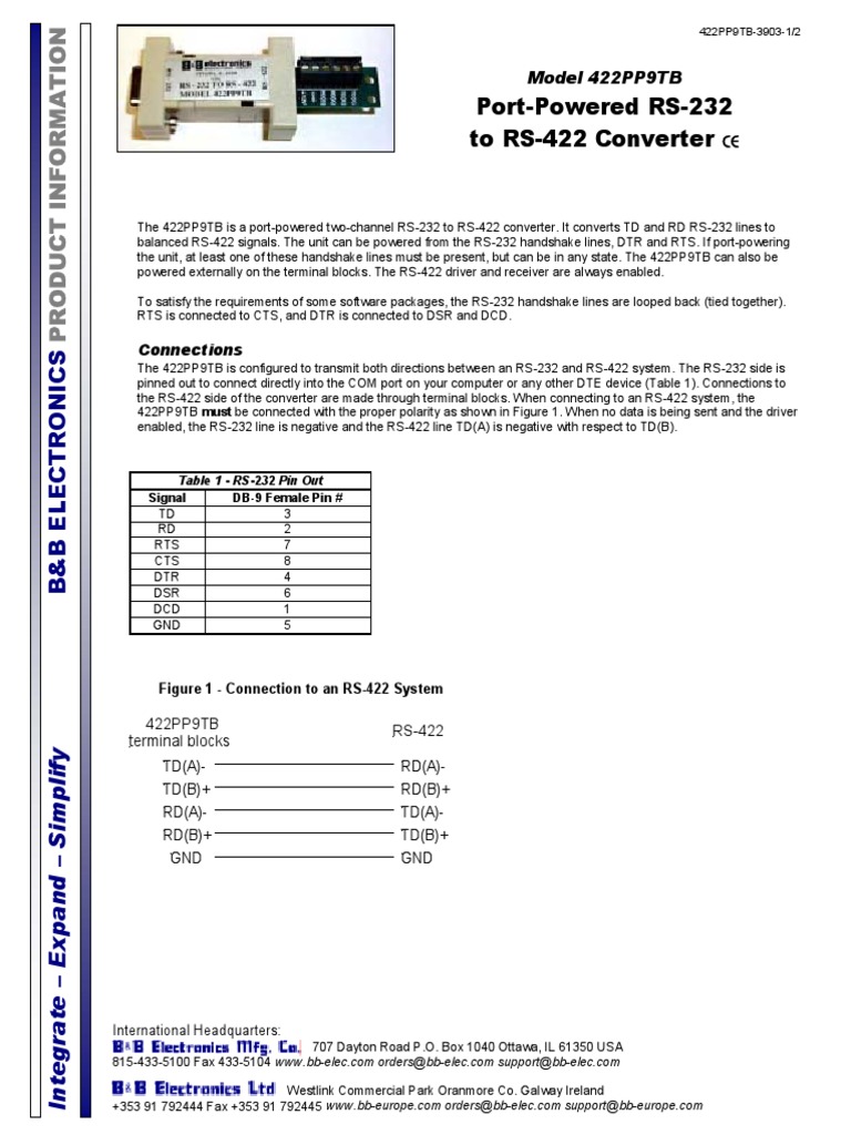 Otis Adapter1 RS232 | PDF | Data Transmission | Computer Engineering