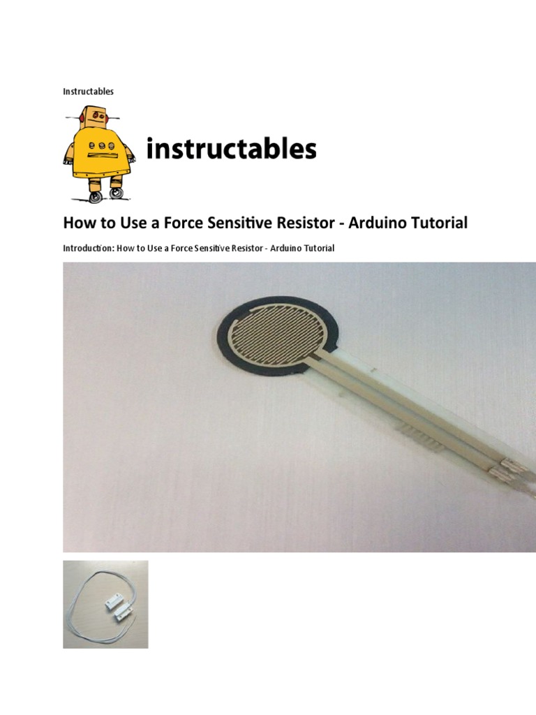 Force Sensitive Resistor Arduino Tutorial Pdf
