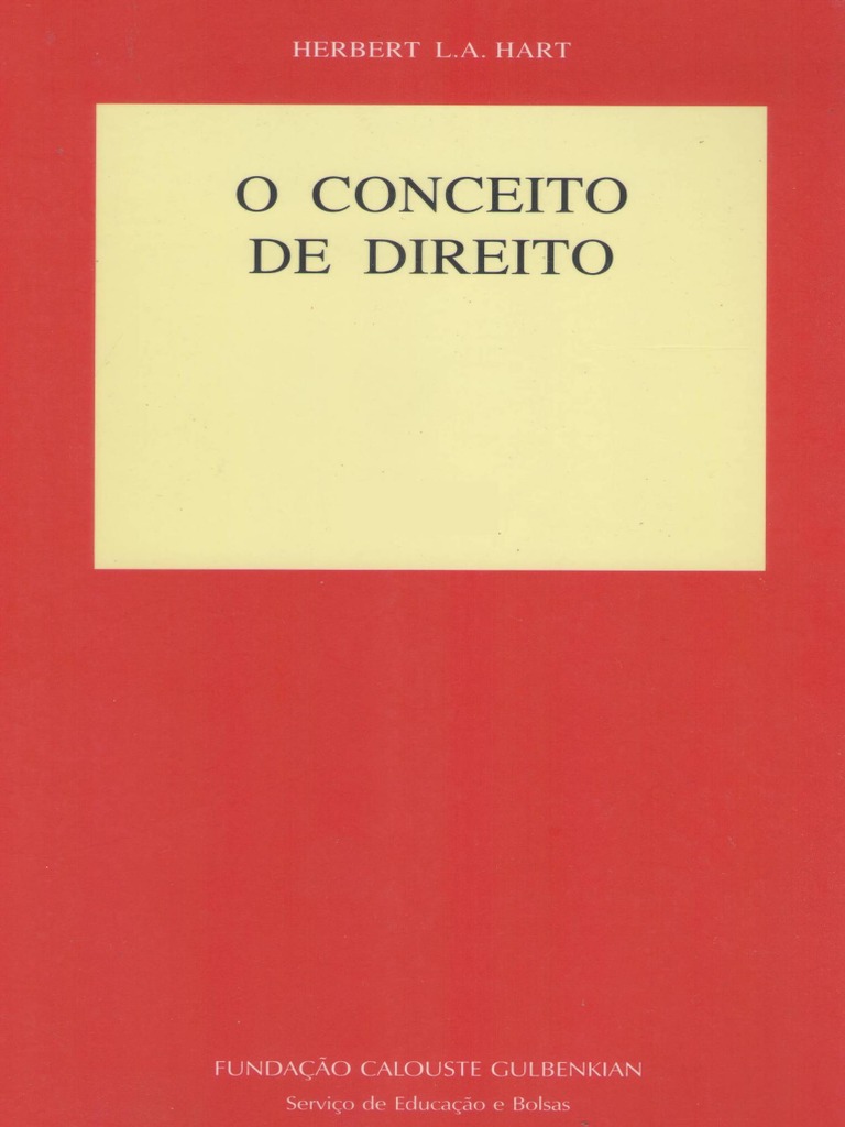 HART, Herbert Lionel Adolphus. O Conceito de Direito | PDF | Filosofia ...