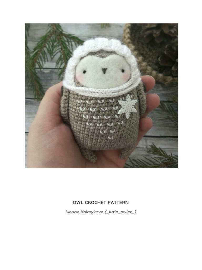 Little Owlet, Little Owl - en | PDF | Crochet | Embroidery