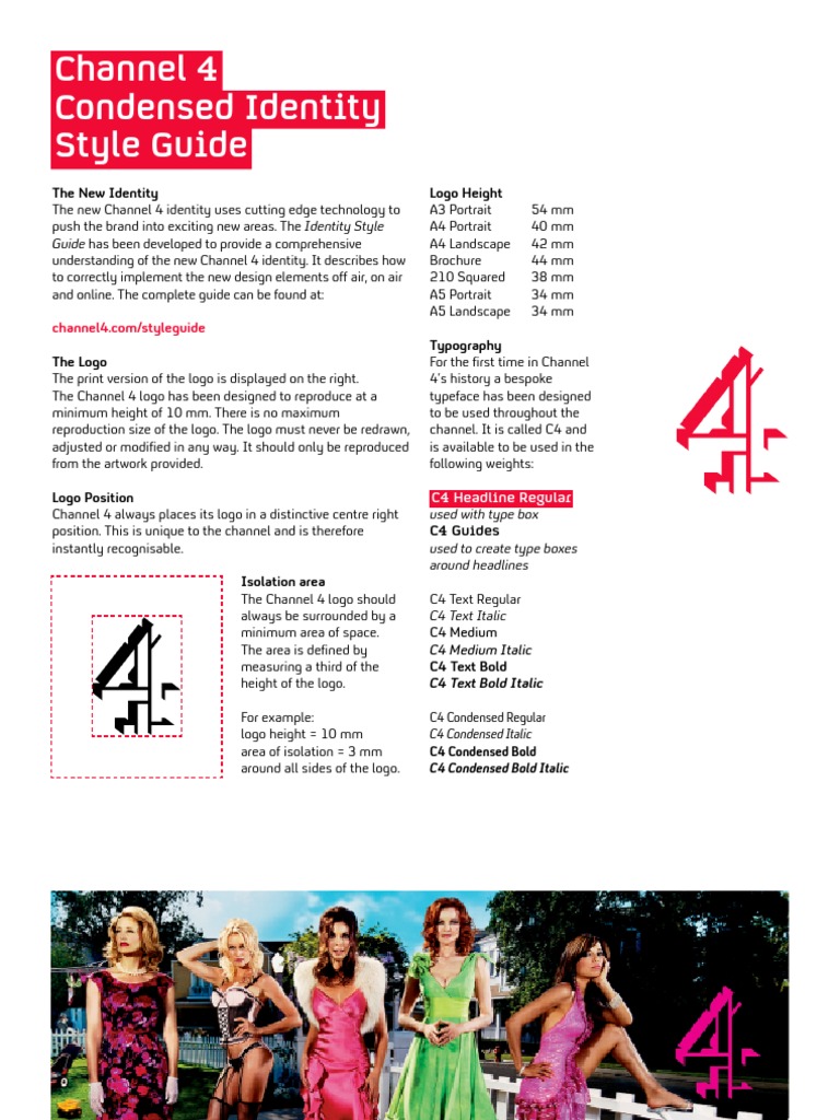 Channel 4 Mini Style Guide | PDF | Typefaces | Logos
