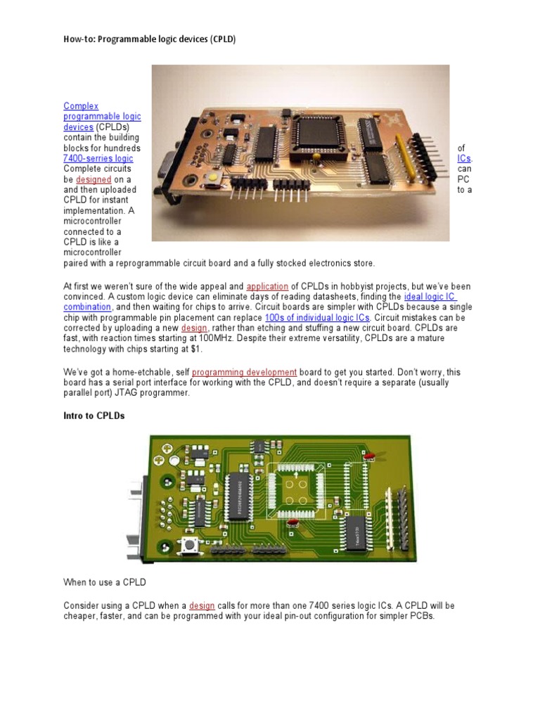 Complex Programmable Logic Devices | Download Free PDF | Leisure | Field Programmable Gate Array