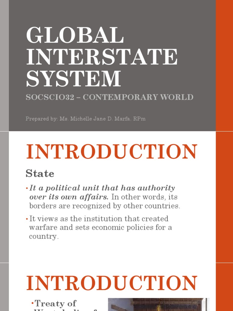 Global Interstate System | PDF | United Nations | International Relations