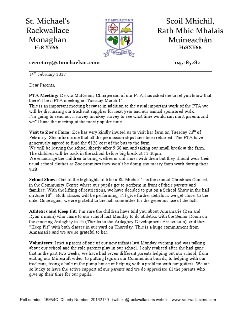 Pta Farm Visit | PDF