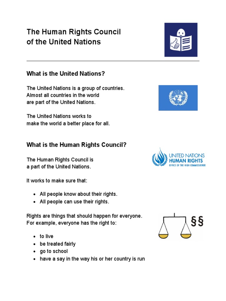 The Human Rights Council of The United Nations | PDF | Social Science