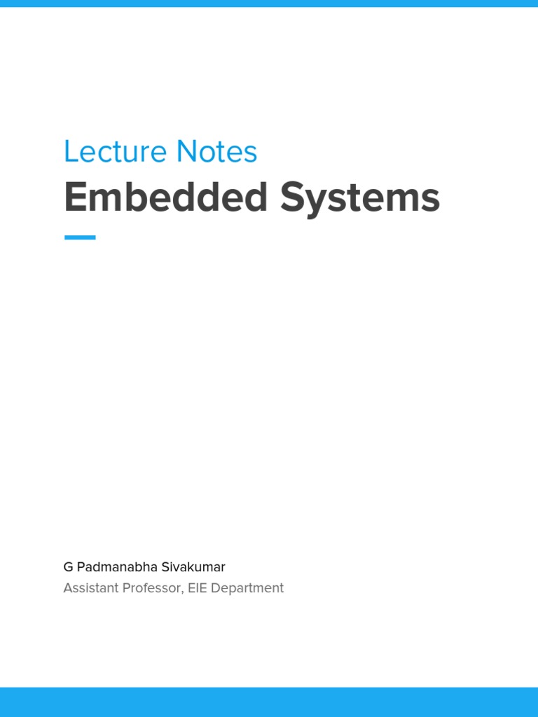 Embedded System | PDF | Embedded System | Process (Computing)