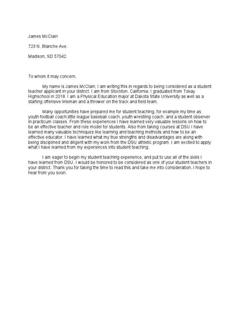 Intro Letter | PDF