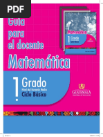 Matemática: Primer Grado Ciclo Básico | PDF | Enseñanza de matemática ...