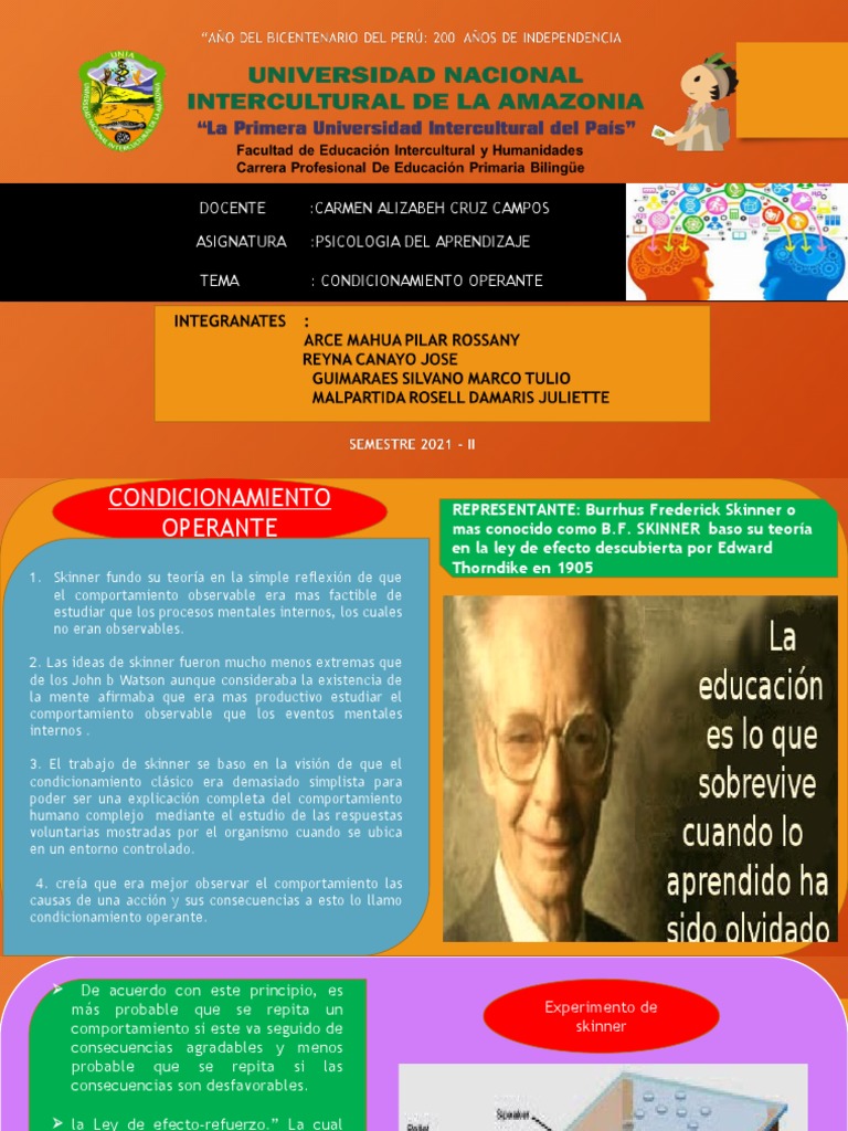 Condicionamiento Operante 6 | PDF | Reforzamiento | Cognición