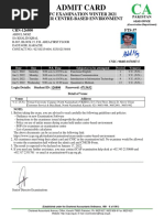 ICAP Admit Card | PDF
