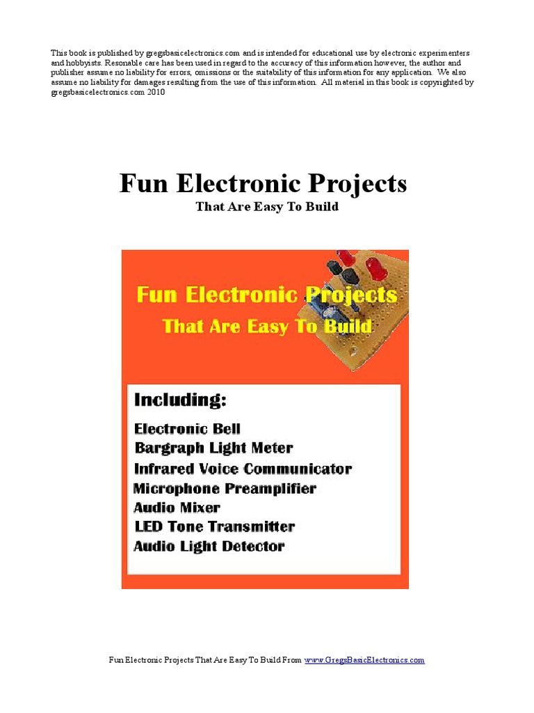 Fun Basic Electronic Projects | PDF | Microphone | Operational Amplifier