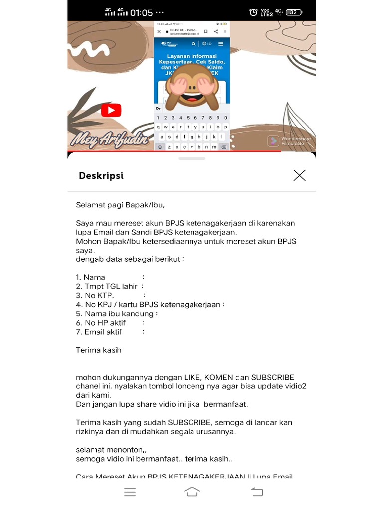 Reset Akun Jmo | PDF