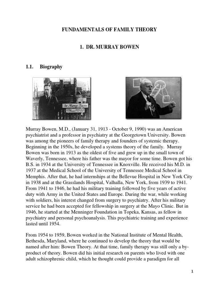 Fundamentals of Family Theory | PDF | Cognitive Science | Applied ...