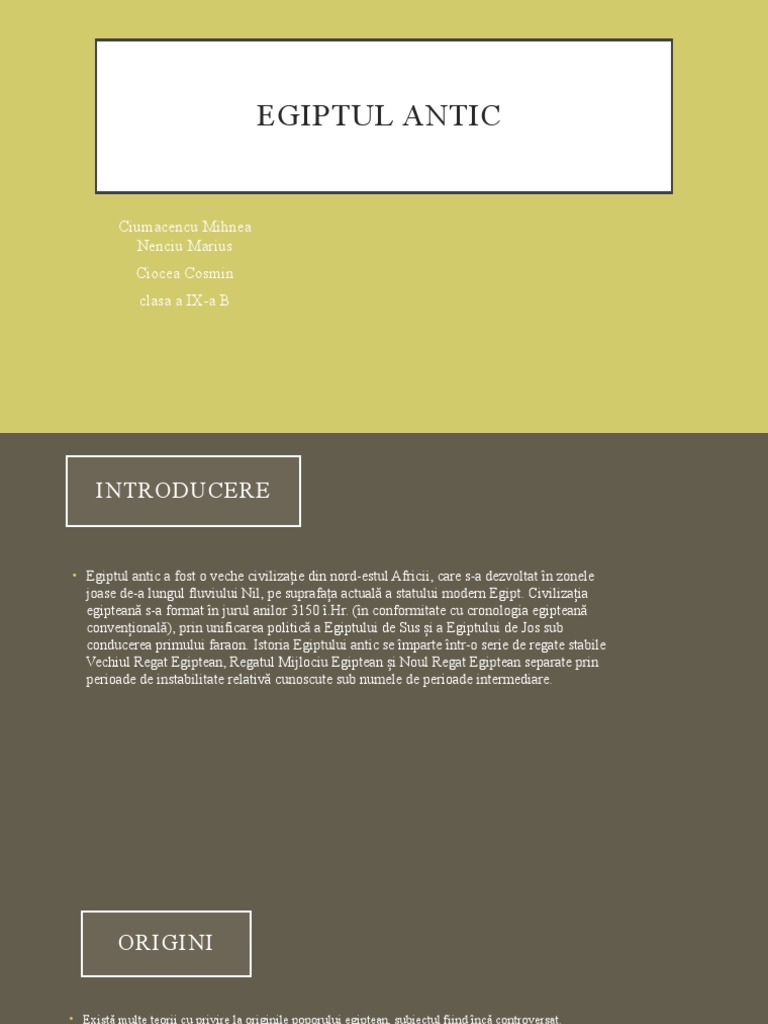 Egiptul Antic | PDF Egiptul Antic | PDF