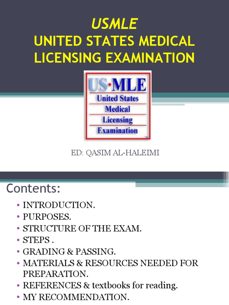 United States Medical Licensing Examination: Usmle | PDF | United ...