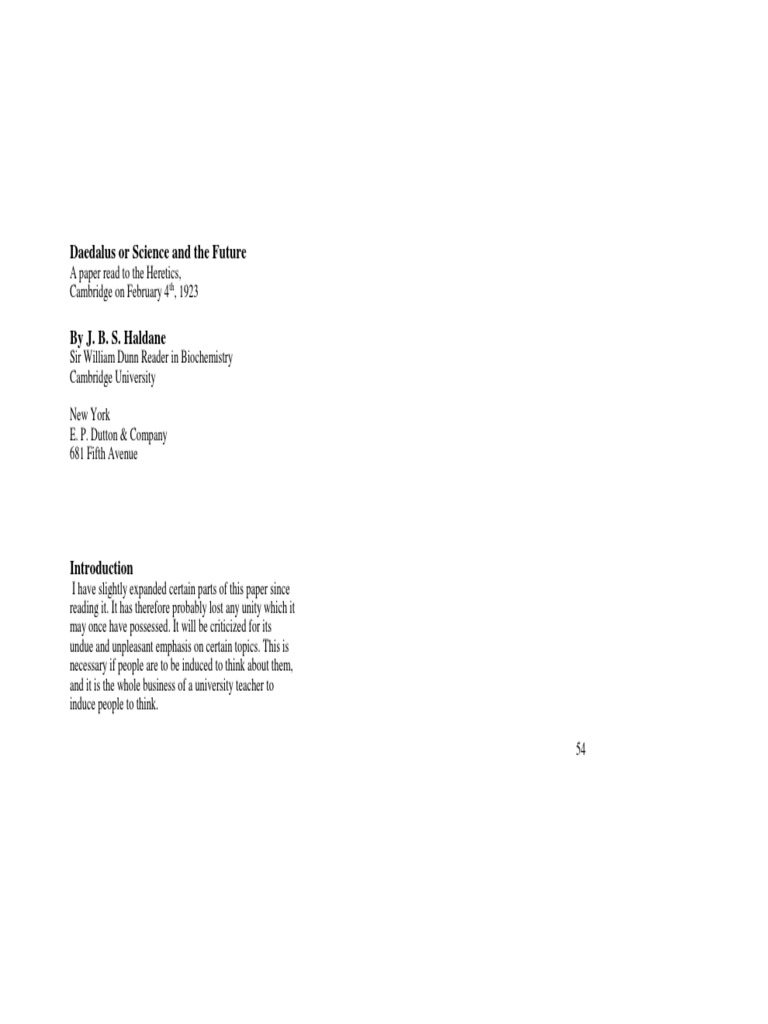 Daedalus Haldane | PDF | Physics | Science