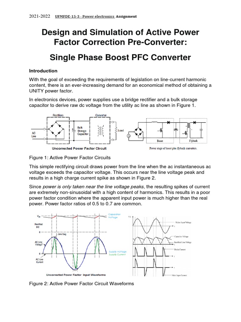 Power Factor Correction | PDF | Rectifier | Power Electronics