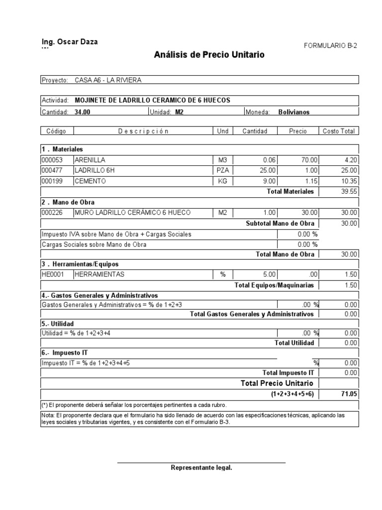 04-003-Mojinete de Ladrillo de 6 Huecos | PDF | Economias | Impuestos