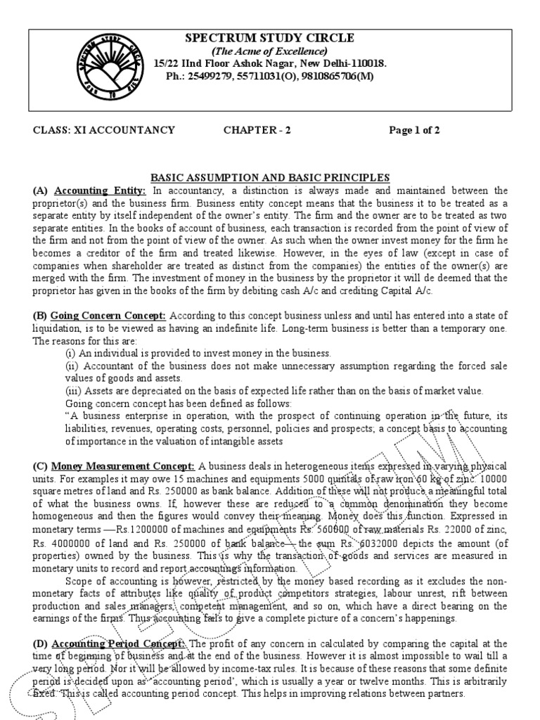 Basic Principles Accounts | PDF | Debits And Credits | Valuation (Finance)