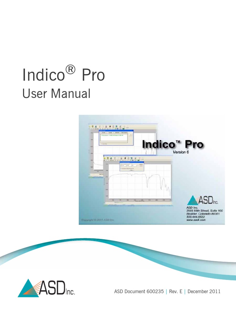 Indico Pro: User Manual | Download Free PDF | Chemometrics | Microsoft ...