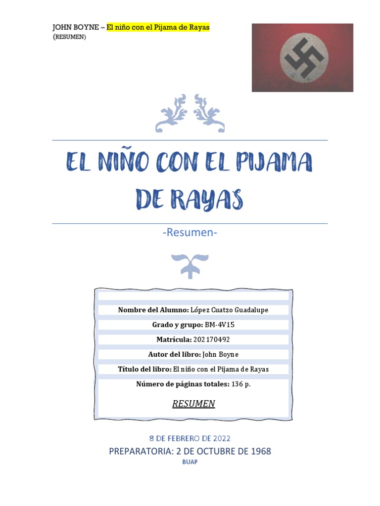El Niño Con El Pijama de Rayas | PDF