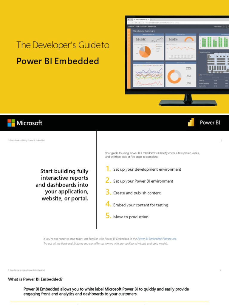 The Developer's Guideto: Power BI Embedded | PDF | Microsoft Azure ...