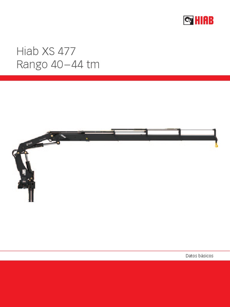 Hiab XS 477: Especificaciones Técnicas | PDF | Calidad (comercial ...