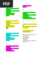 Who Took The Cookies From The Cookie Jar - Script | PDF