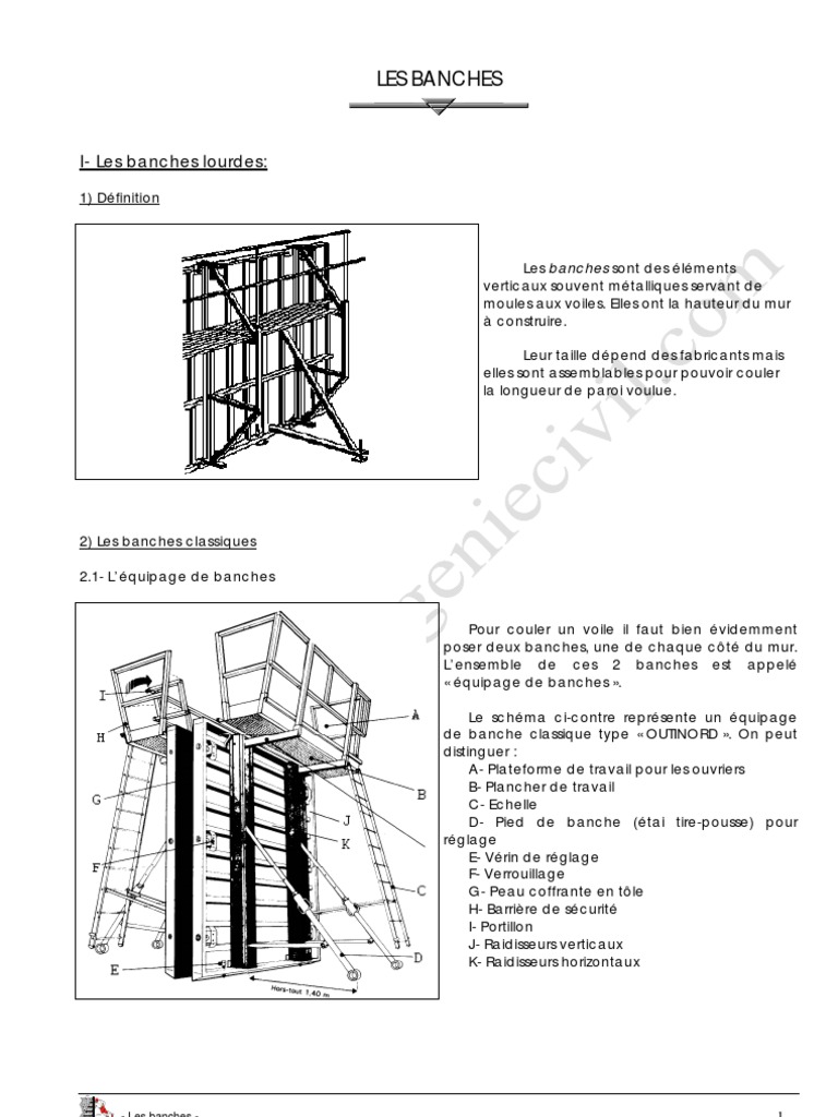 Cours Banches Procedes Generaux de Construction | Matériaux de ...