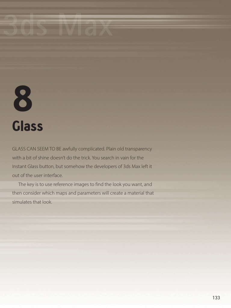 3ds Max (Glass) | PDF | Refractive Index | Rendering (Computer Graphics)