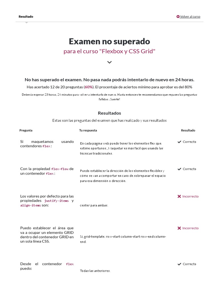 Preguntas Examen Final Curso de Flexbox y CSS Grid - Academia OW | PDF | Informática