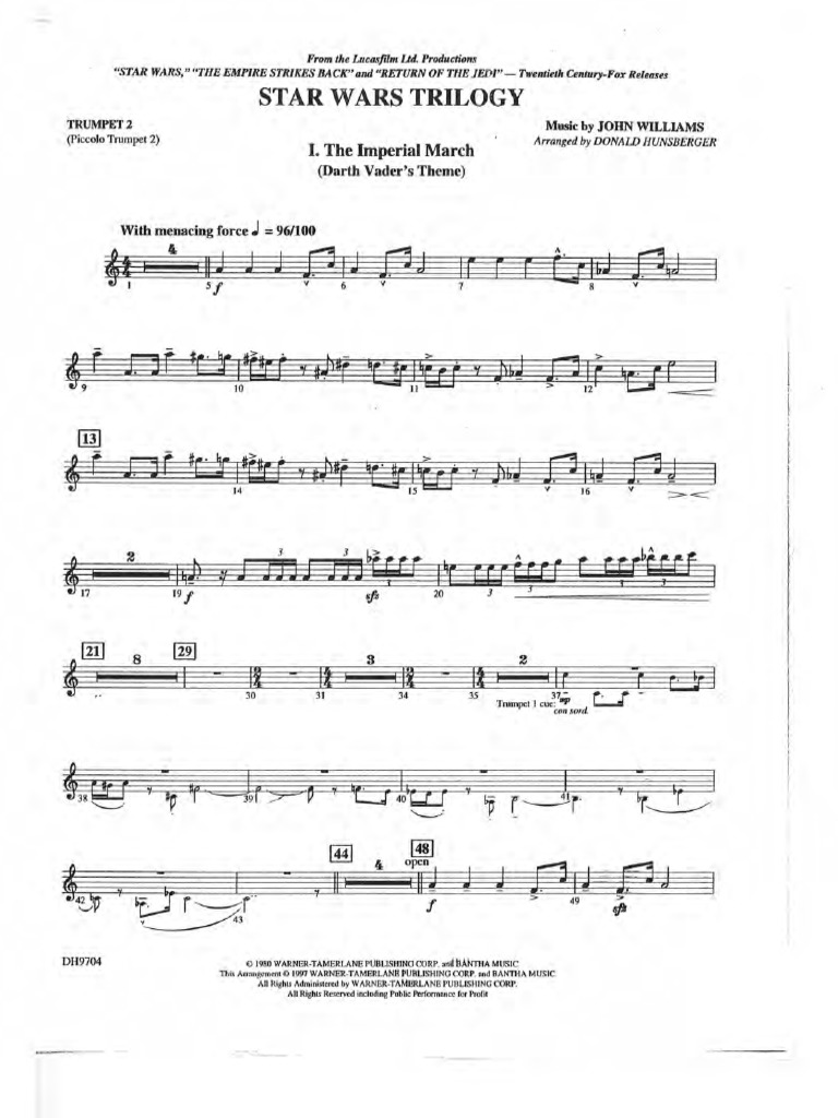 Star Wars - Hunsberger - tpt2 | PDF