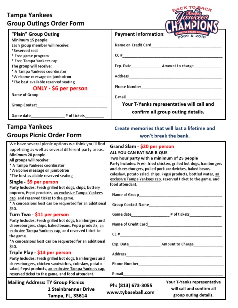 Group Outing Form | Download Free PDF | Hamburgers | European Cuisine