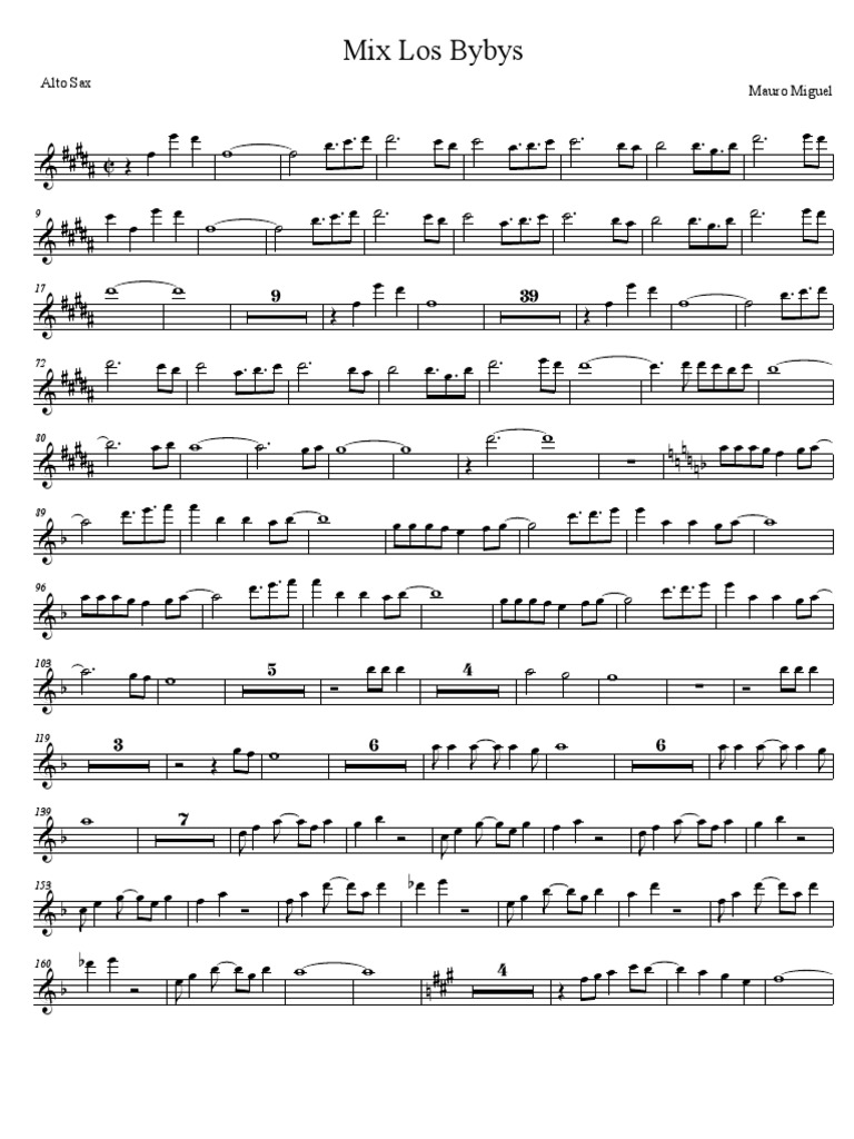 Mix Bybys - Saxo Alto | PDF