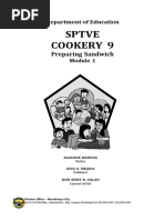 Detailed Lesson Plan in Cookery 9 | PDF | Menu | Sandwich