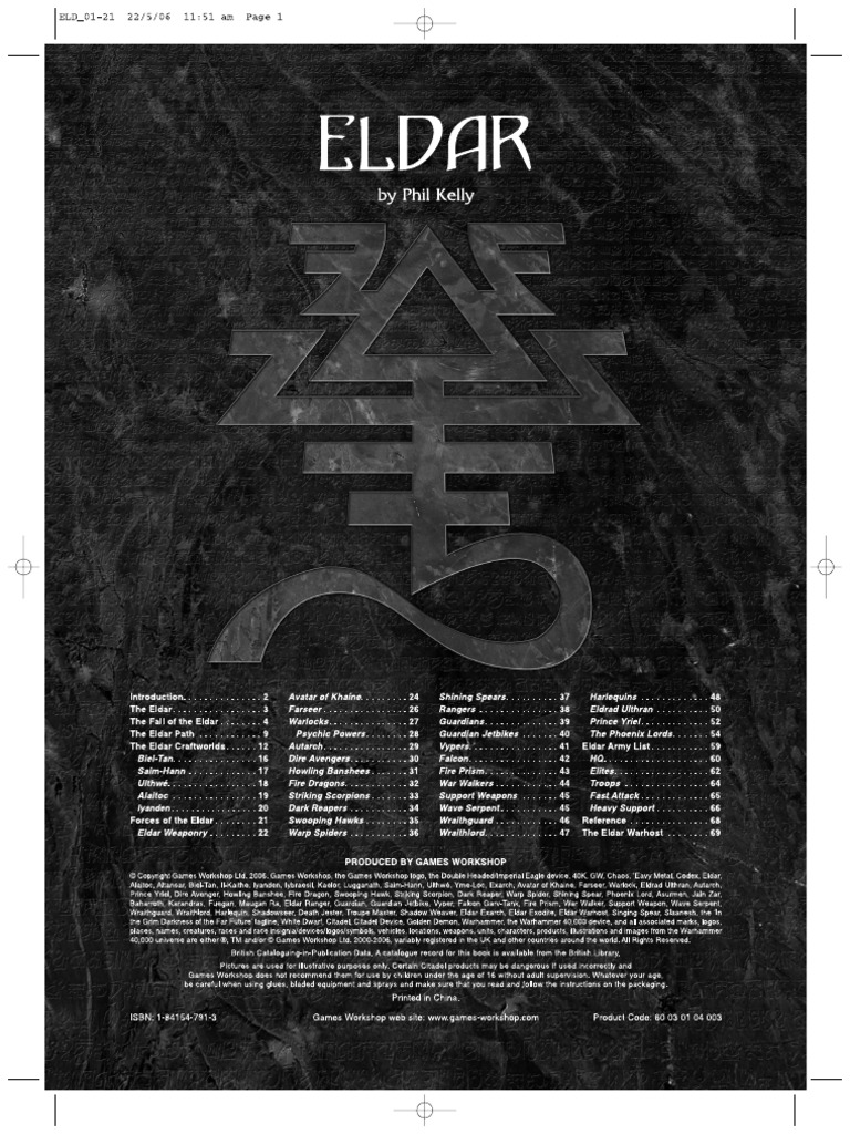 Codex - Eldar - 2006 - 4th Edition | PDF