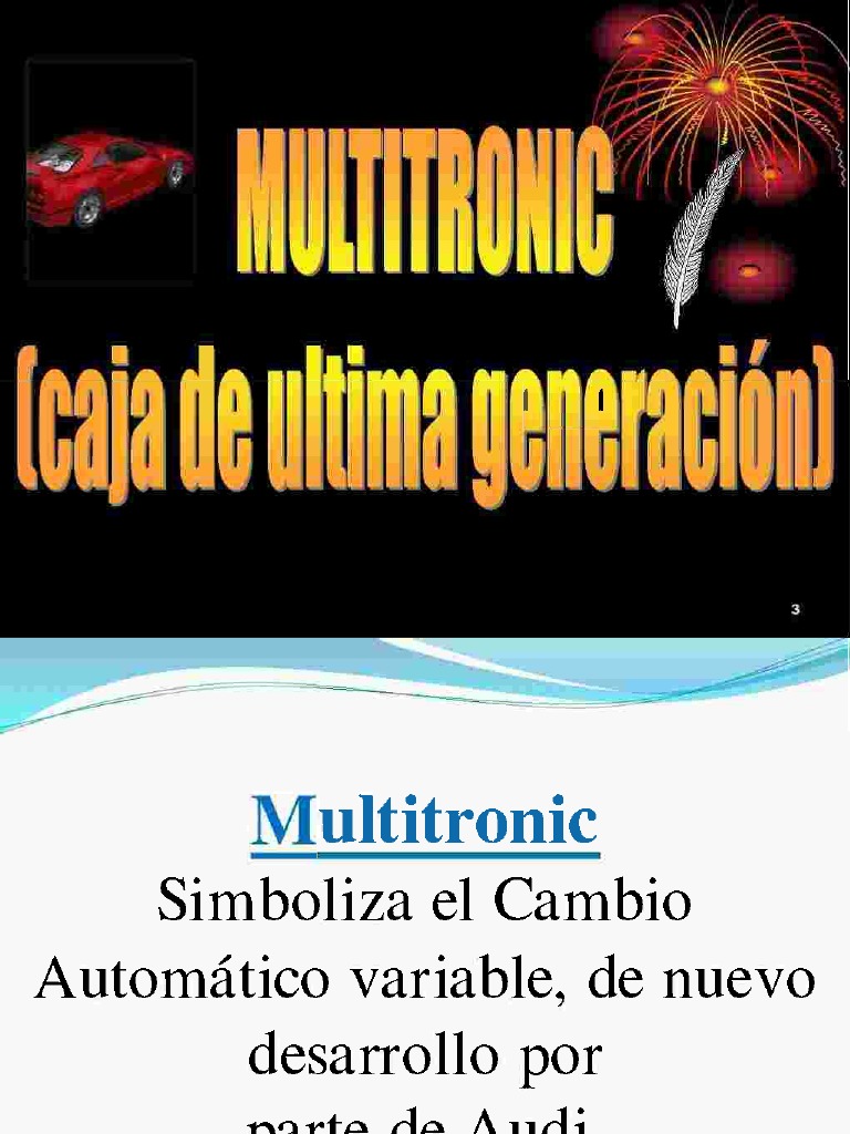 Transmision Multitronic | PDF | Transmisión (Mecánica) | Embrague