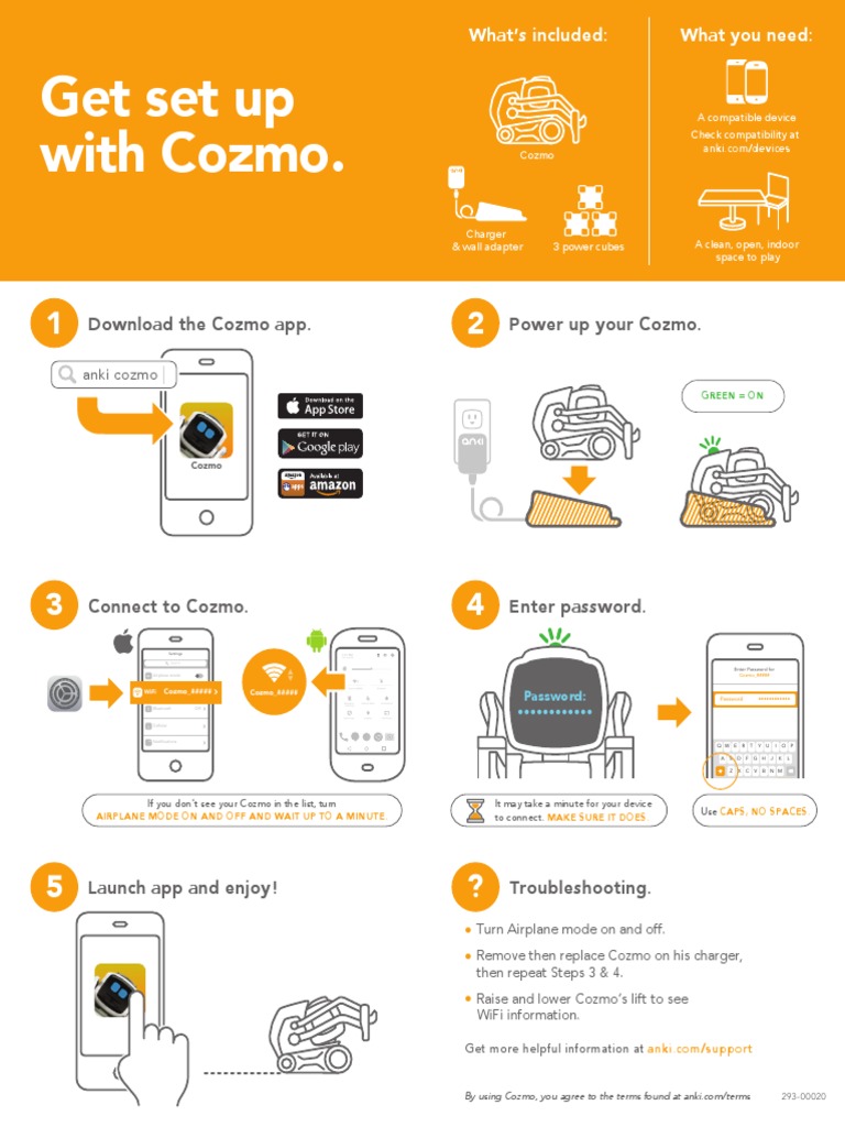 Get Set Up With Cozmo.: Download The Cozmo App. Power Up Your Cozmo ...