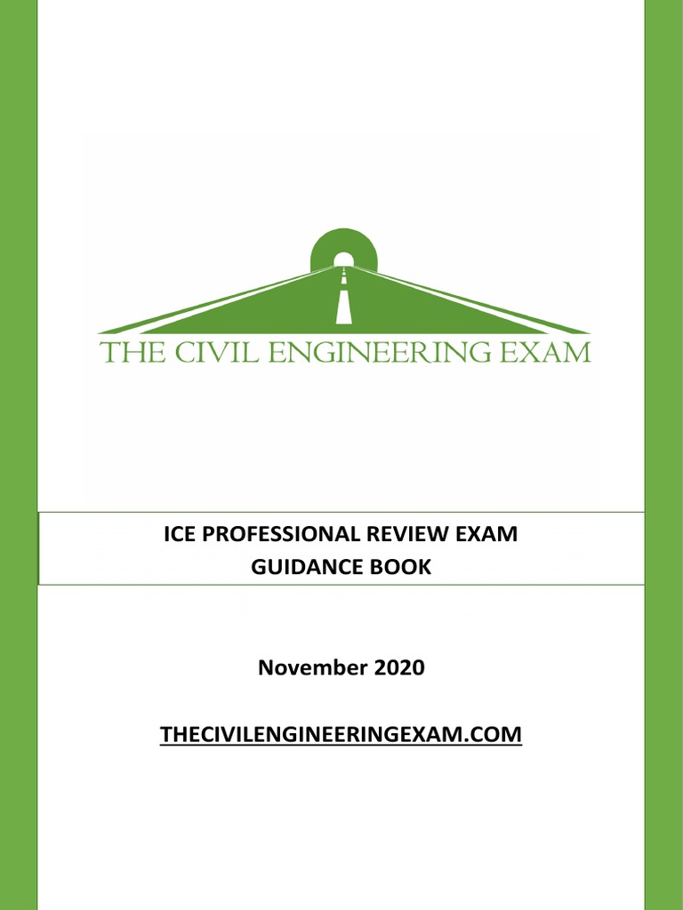 Ice Professional Review Exam Guidance Book | PDF | Engineer | Engineering